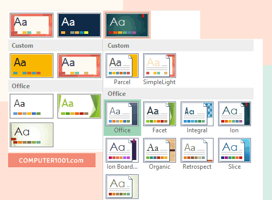 Cara Menggunakan Theme di Word, Excel, PowerPoint