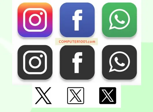 11 Set Icon Sosial Media Terbaru