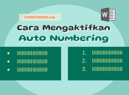 Cara Mengaktifkan Auto Numbering di Word